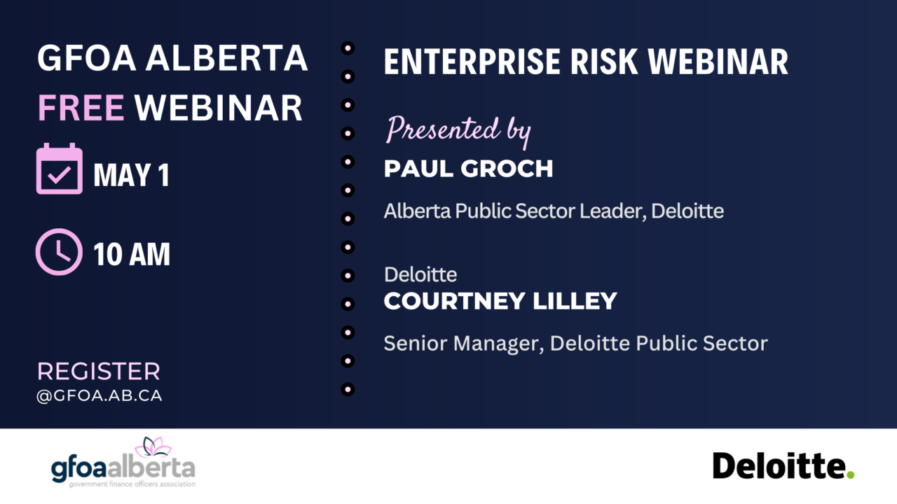 Deloitte Webinar | Enterprise Risk | GFOA Alberta